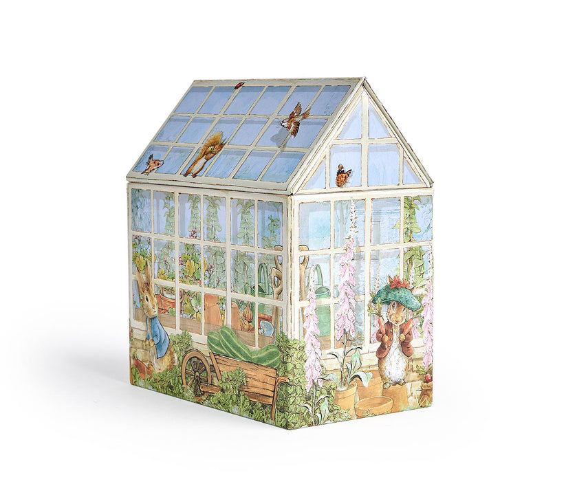 Peter Rabbit Green House Tin – Joanne Hudson Basics
