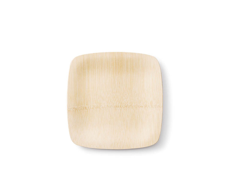 Bambu Veneerware 7in Square Bulk 100/CS Bamboo Plates – Joanne Hudson ...