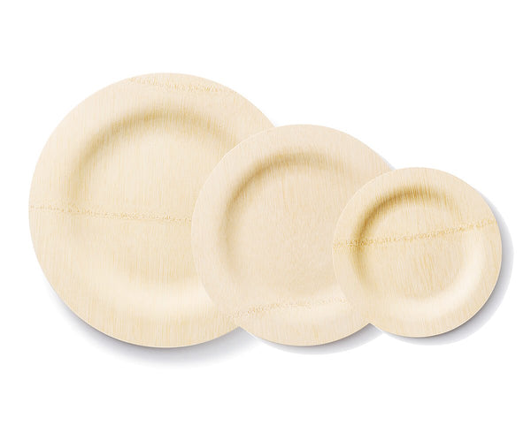 Bambu Veneerware 9in Bulk 100/CS Disposable Bamboo Plates – Joanne ...