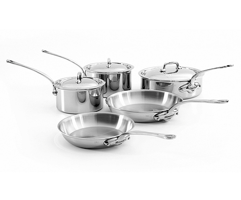 Mauviel M'Cook 8 Piece Stainless Cookware Set – Joanne Hudson Basics